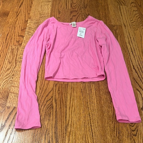Bozzolo | Tops | Nwt Bozzolo Junior Girls Pink Ribbed Crop Crew Size M ...